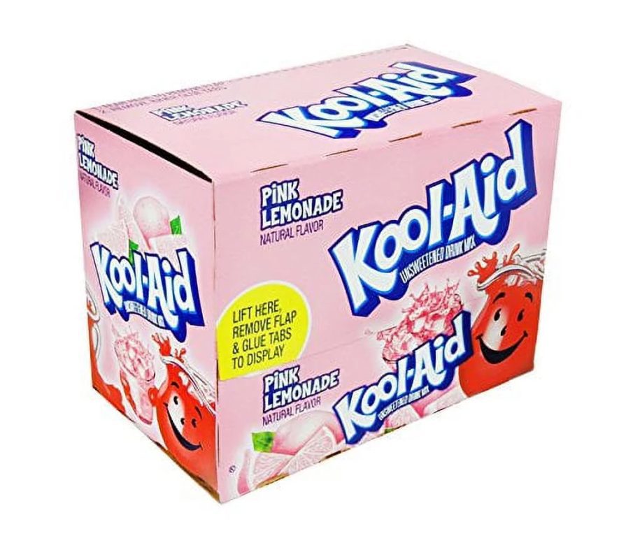 Kool Aid Unsweetened Drink Mix (Pink Lemonade) 48 Pack - Online ...