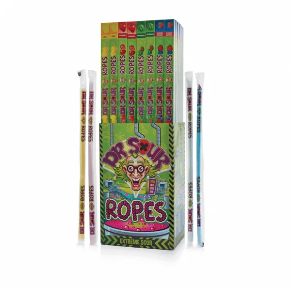 Dr Sour Ropes 50g Pack of 48 - Online Wholesaler | JGM Wholesale Limited