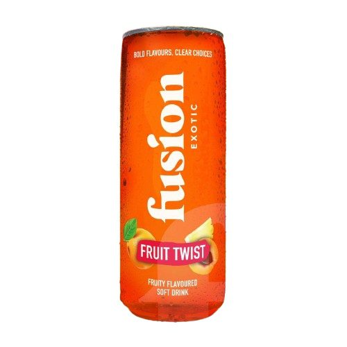 Fusion Exotic Fruit Twist Soft Drink 330ml 24 Pack - Online Wholesaler ...