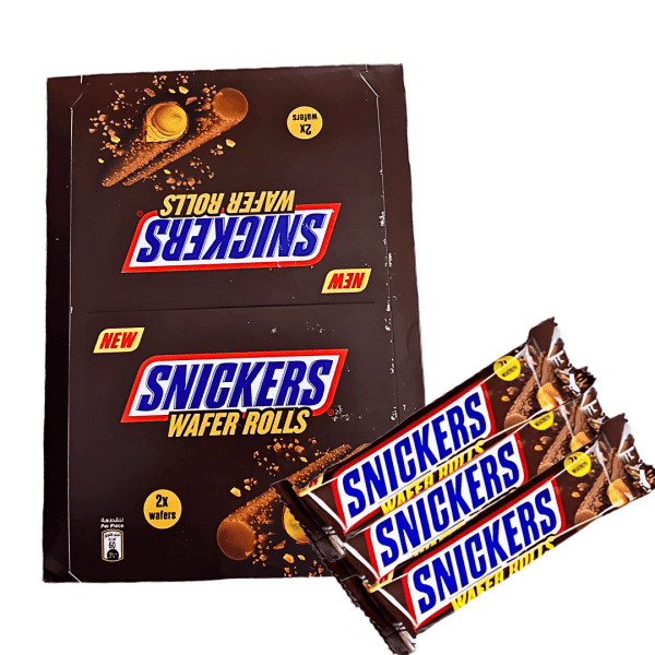 Snickers Wafer Rolls (12x24g) - Online Wholesaler | JGM Wholesale Limited