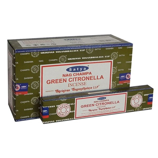 Satya Green Citronella Incense Stick 12 pack - Online Wholesaler | JGM ...